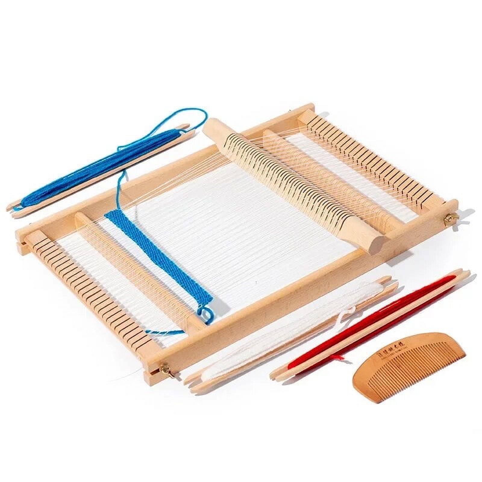 Weaving Loom Kit Wooden Warp Loom Frame 15.711.81.4 inches Hand ...