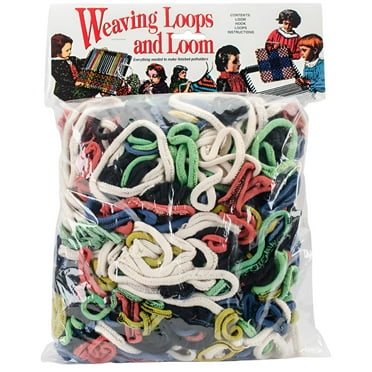 Schylling Kids Cotton Potholder Making Kit, Weaving Craft Loops ...