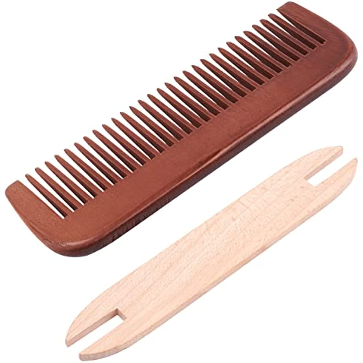 Weaving Tool Kit Including 1 Pc Wood Knitting Looms Shuttle and 1 Pc ...