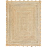 Weaving Village Wave Scalloped Natural Jute Rug Boho Jute Rug Entryway ...