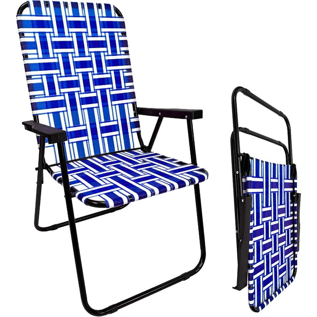 Web Chair Heavy Duty Outdoor Foldable Retro Style Lawn Chair for ...