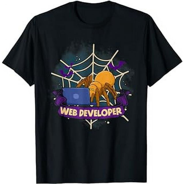 Web Developer Spider In Web Laptop Client-Server Programmer T-Shirt - Walmart.com