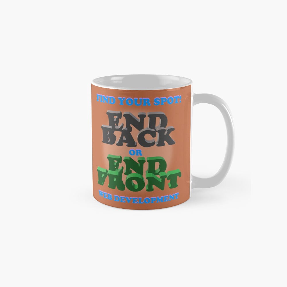 Web Development Front-End and Back-End Classic Mug - Walmart.com