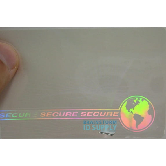Web & Earth Hologram Overlay - Credit Card Size Teslin/PVC ID Card ...