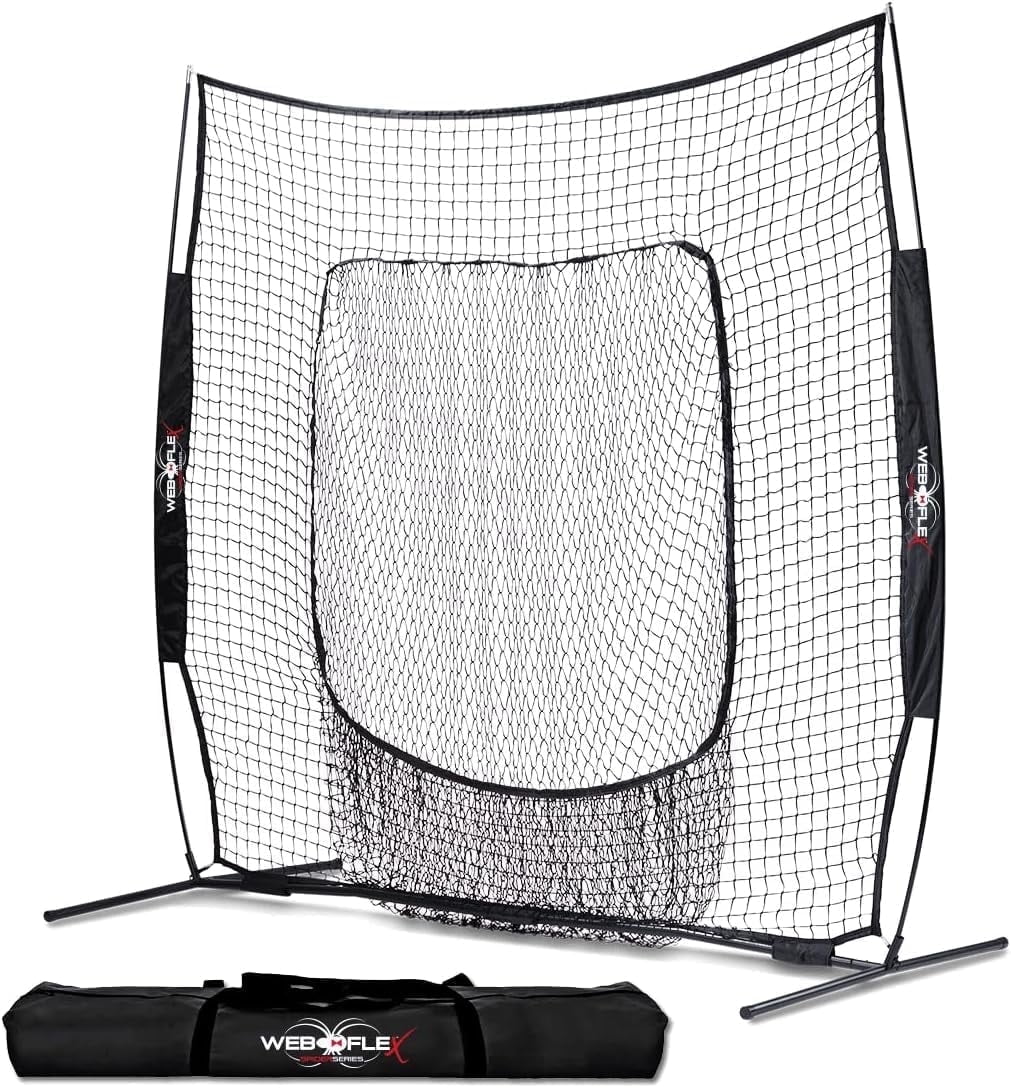 Web Flex 7 ft x 7 ft Portable Sock Net Baseball/Softball Screen ...