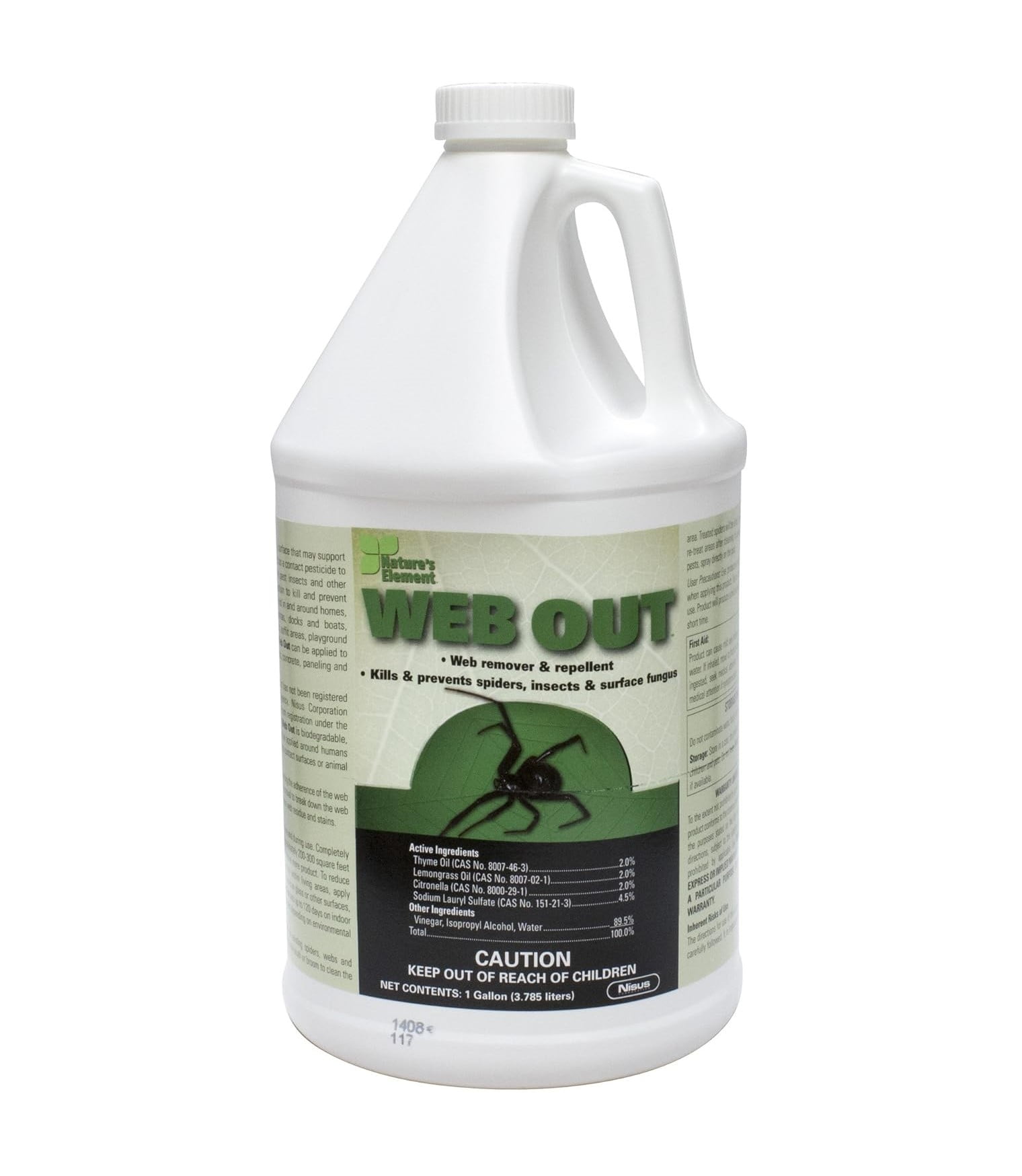 Web Out Spider & Web Eliminator - 25(b) FIFRA Exempt - 128 fl oz Jug by ...