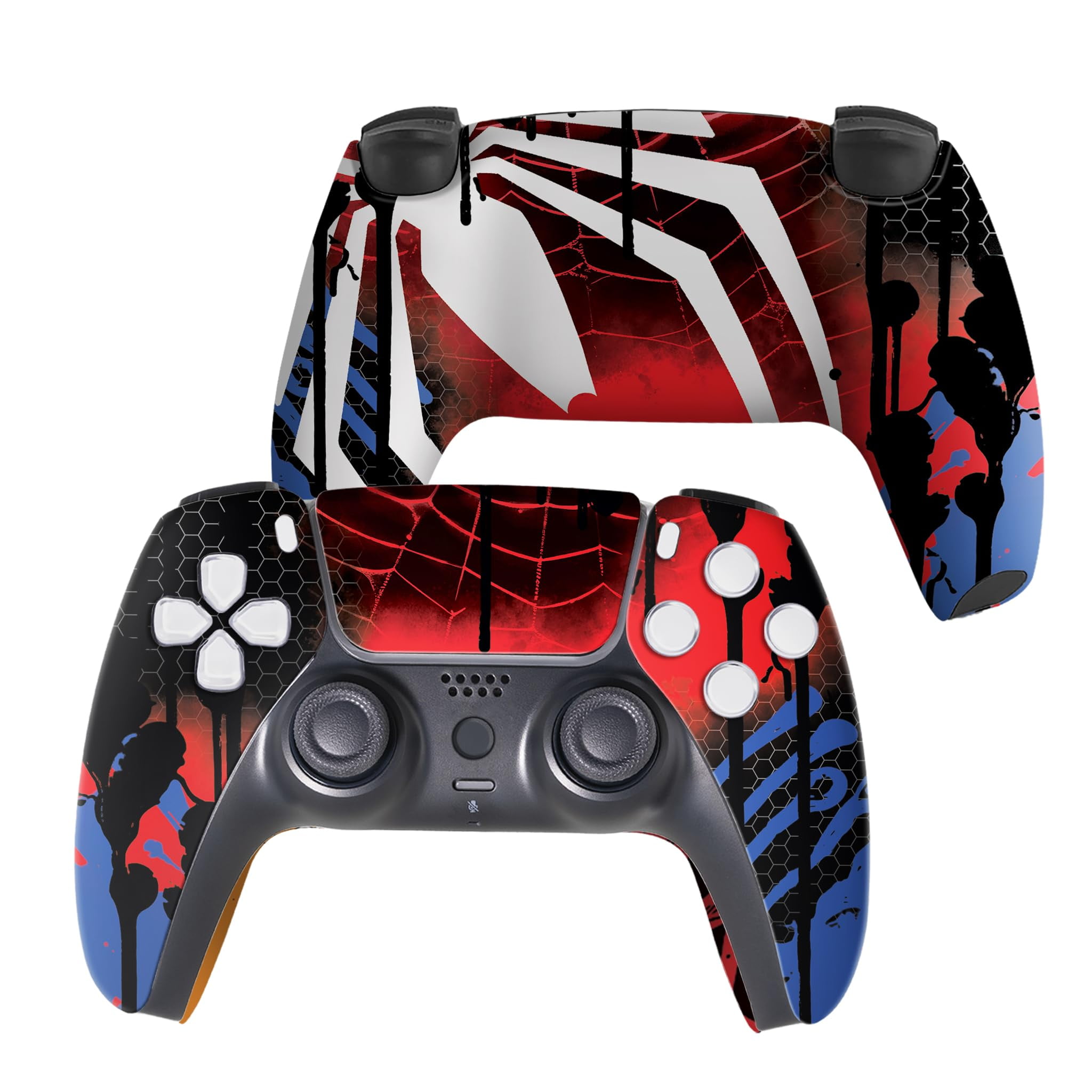 Web Slinger Custom PS-5 Controller Wireless compatible with Play-Station 5 Console by BCB ...