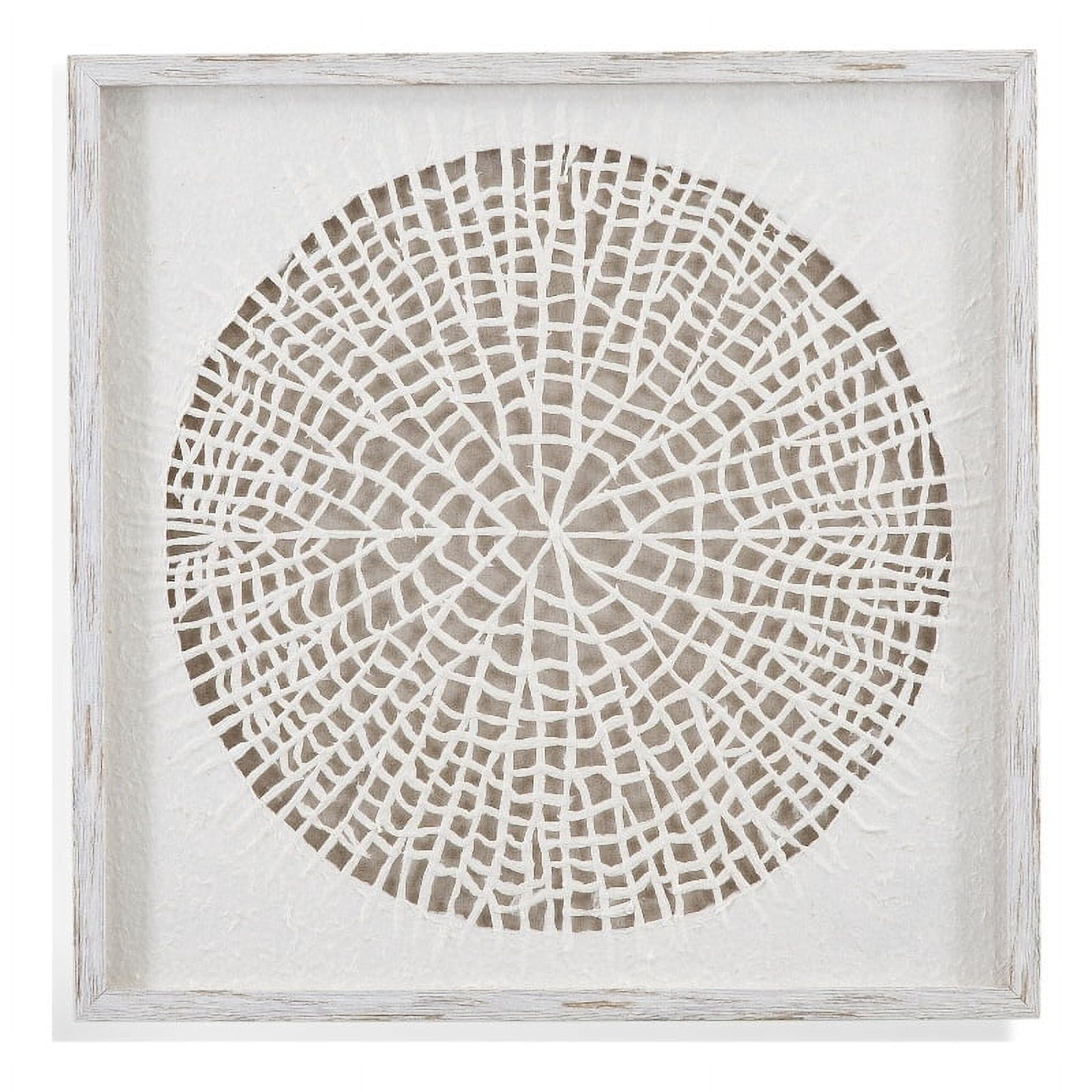Webb Shadow Box Wall Art in White Wood Frame - Walmart.com