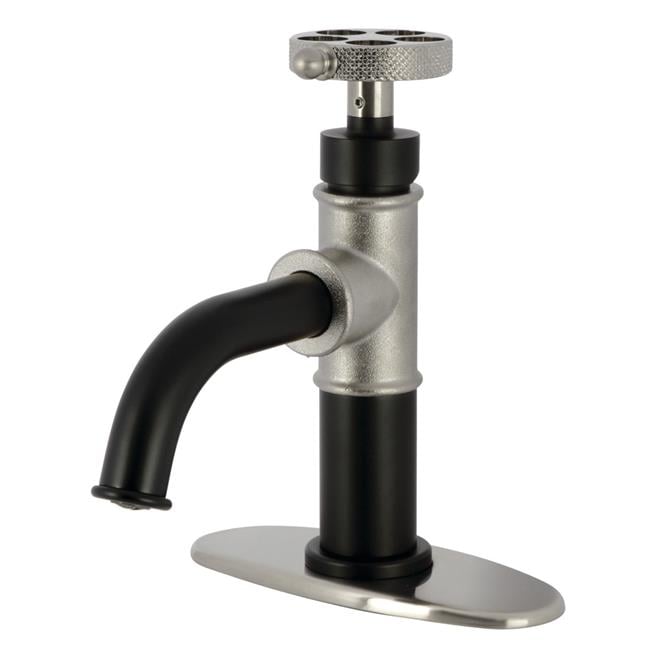 Webb Single-Handle Bathroom Faucet with Push Pop-Up, Matte Black ...