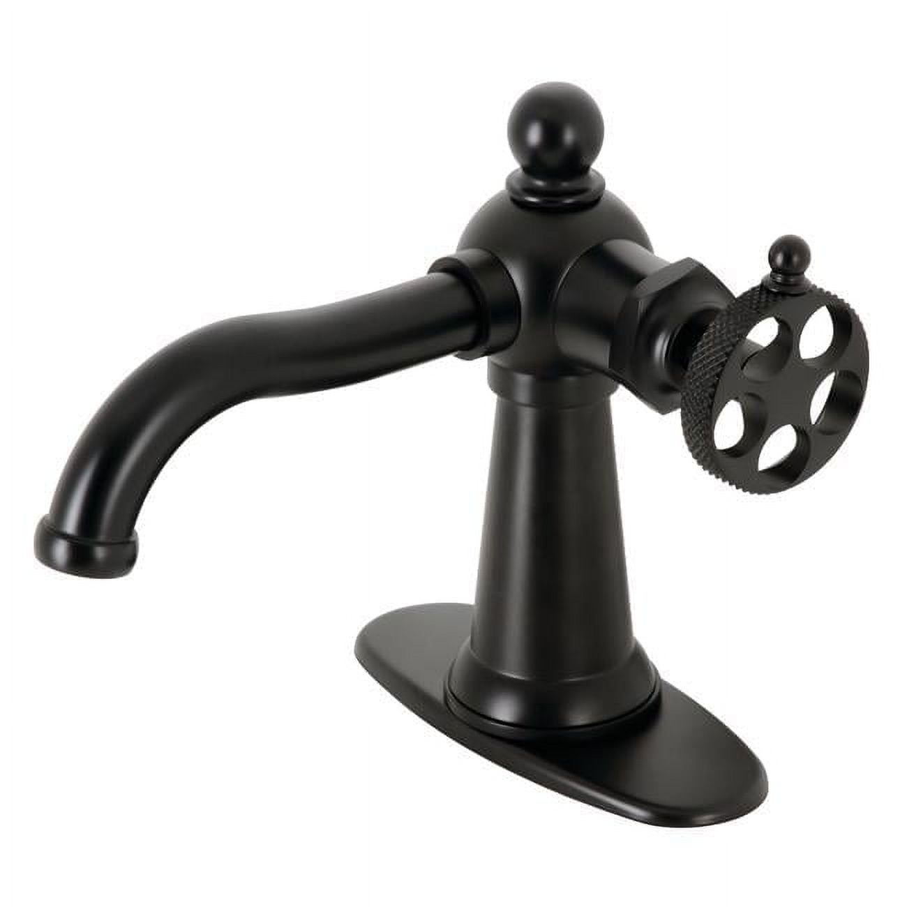 Webb Single-Handle Bathroom Faucet with Push Pop-Up, Matte Black ...