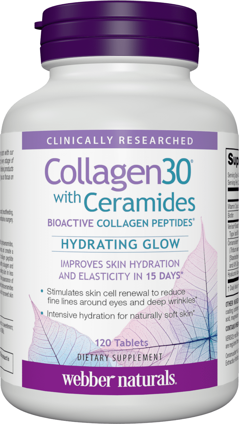 Webber Naturals Collagen30 with Ceramides, Bioactive Collagen Peptides ...