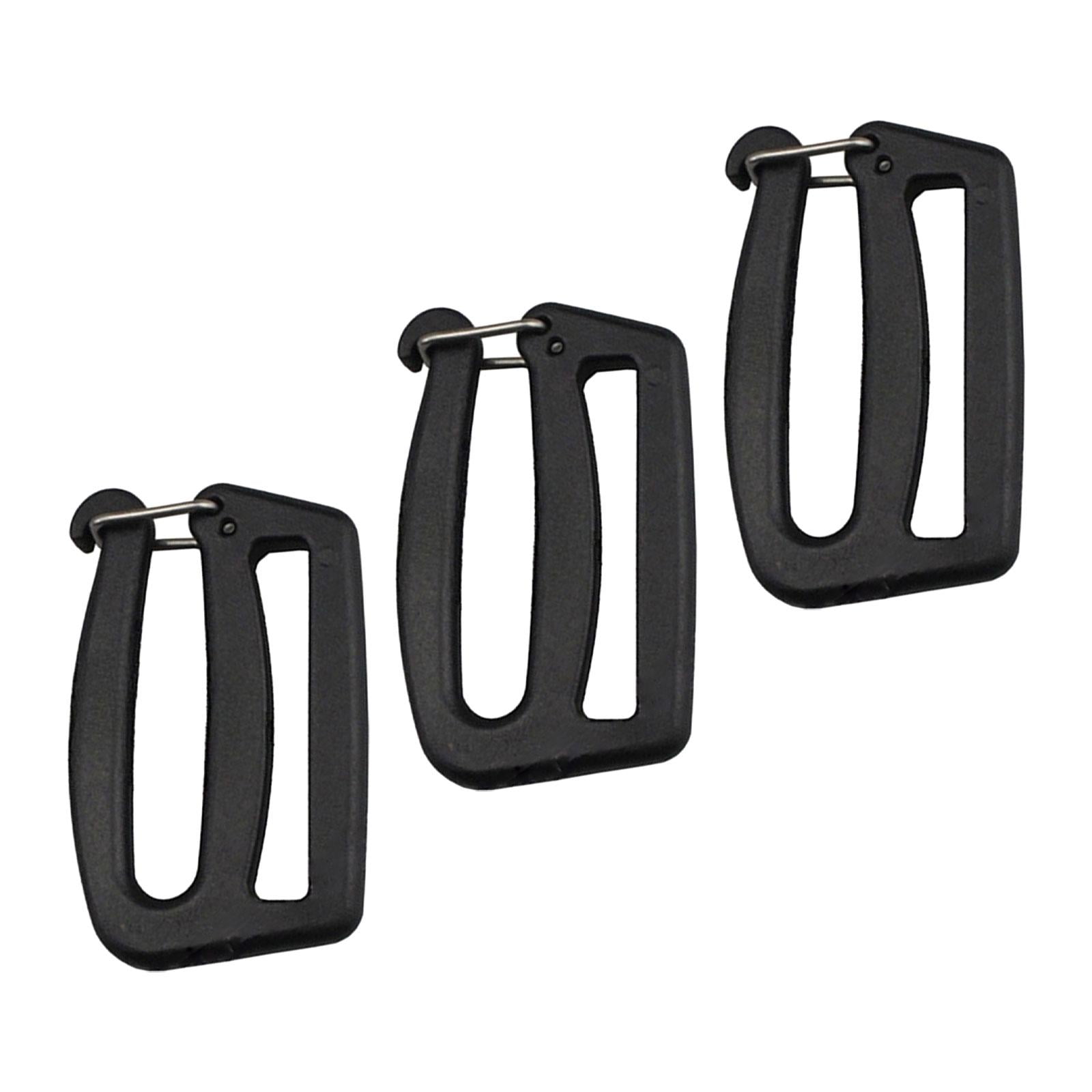 Webbing Strap Hook Black Webbing Connecting Clips for Luggage Bag ...