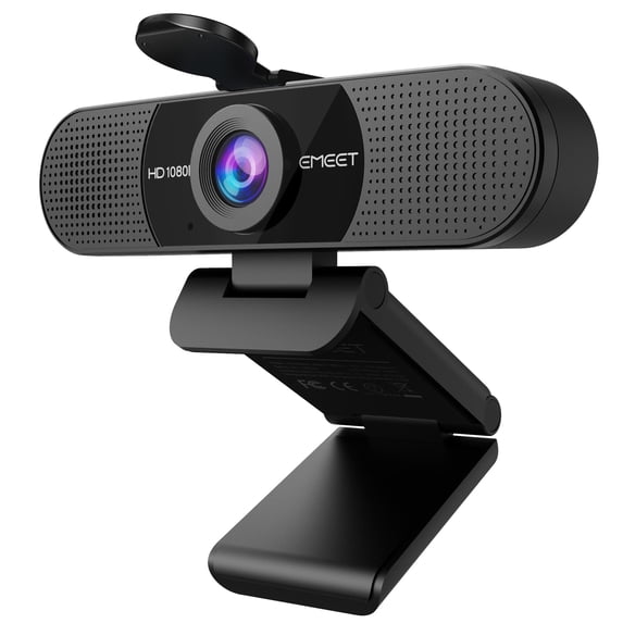 EMEET C960 1080P Webcam with 2 Mics, Privacy Cover, for Video ...