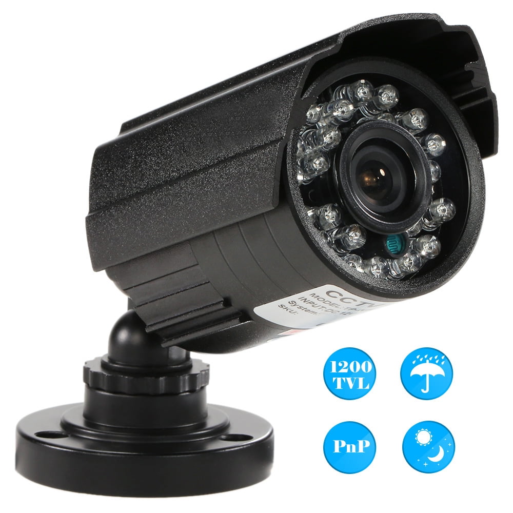Webcam,24 Ir Balance Ip66 White Waterproof 1200tvl 1/3 Ir-cut Cctv ...