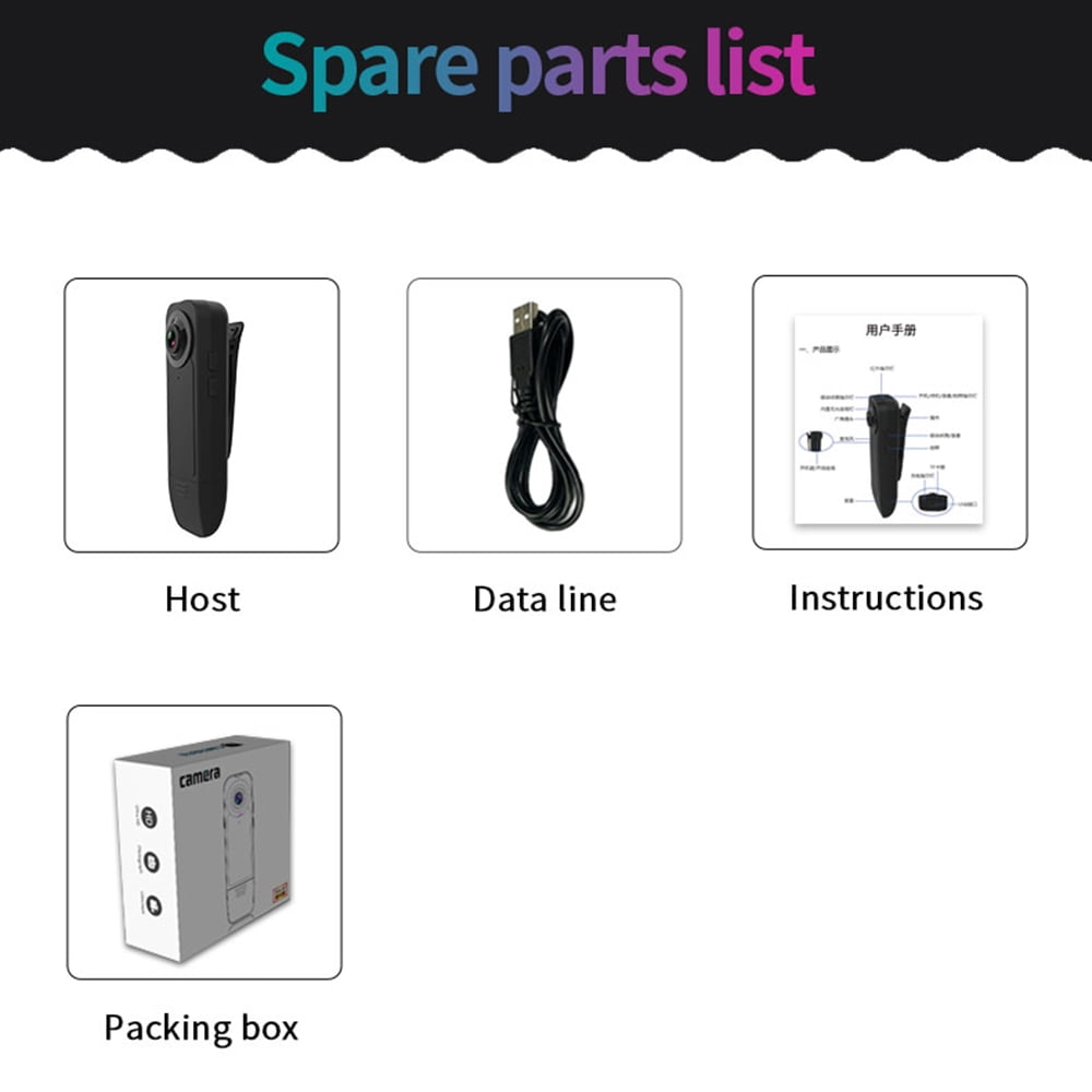 Webcam,Clip-on Video Wide Body Camera Battery Vision Camera Built-in ...