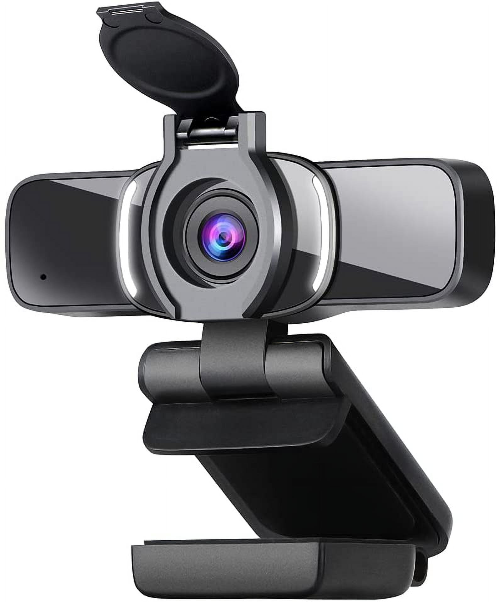 Webcam，Computer Camera with Microphone, HD Webcam with Privacy Cover ...