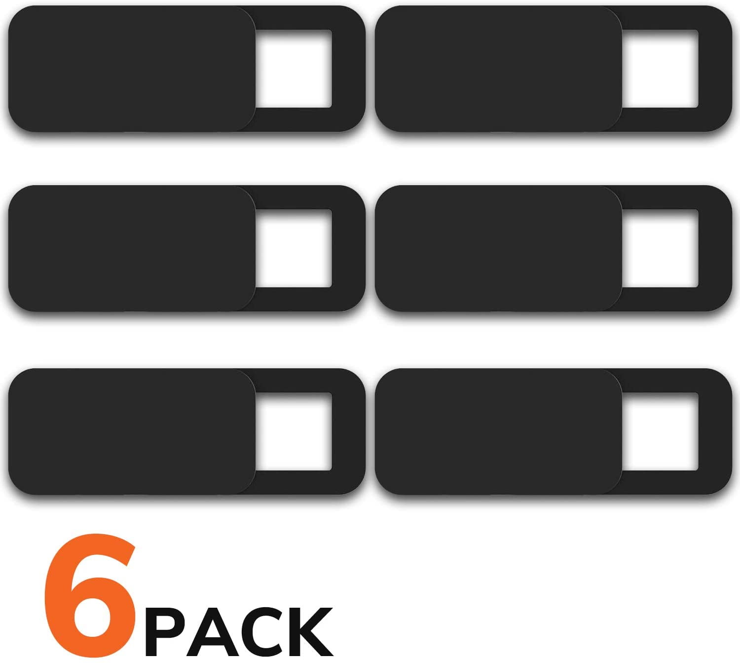 Webcam Cover 6 Packs, GMYLE Ultra-Thin Web Cam Cover Slide Sticker Skin ...