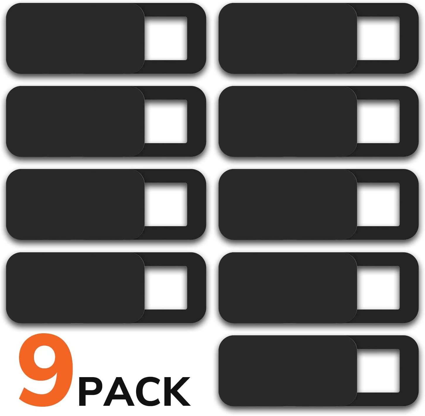 Webcam Cover 9 Packs, GMYLE Ultra-Thin Web Cam Cover Slide Sticker Skin ...