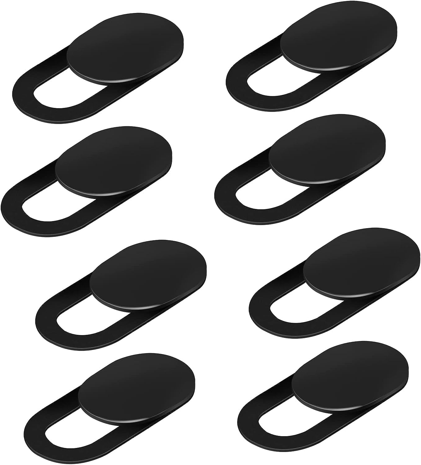 Webcam Cover Slider, 8 Pcs Black Webcam Privacy Cover Self-Adhesive ...