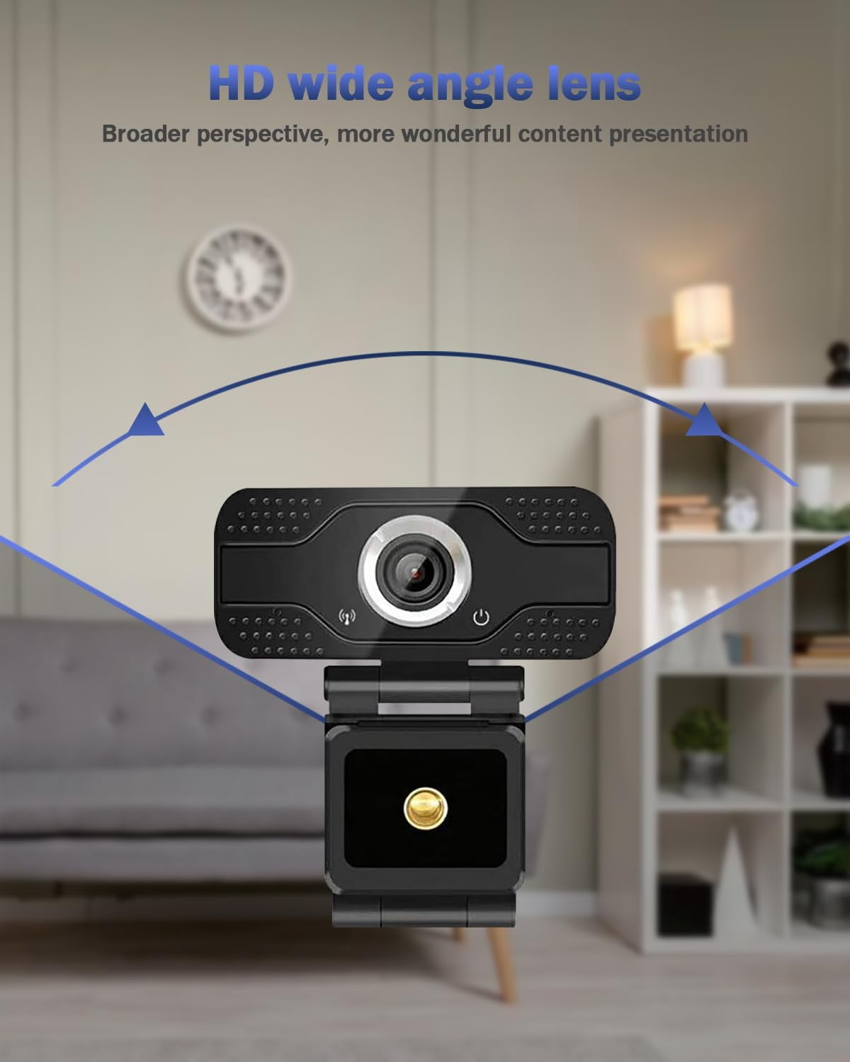 Webcam with Microphon,HD 1080P USB Webcam for Video Conferencing ...