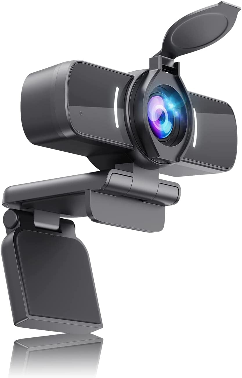 Webcam for PC，Computer Camera with Microphone, HD Webcam with Privacy ...