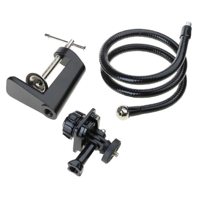 Webcam Stand Enhanced Desk Jaw Clamp with Flexible Gooseneck Stand for ...