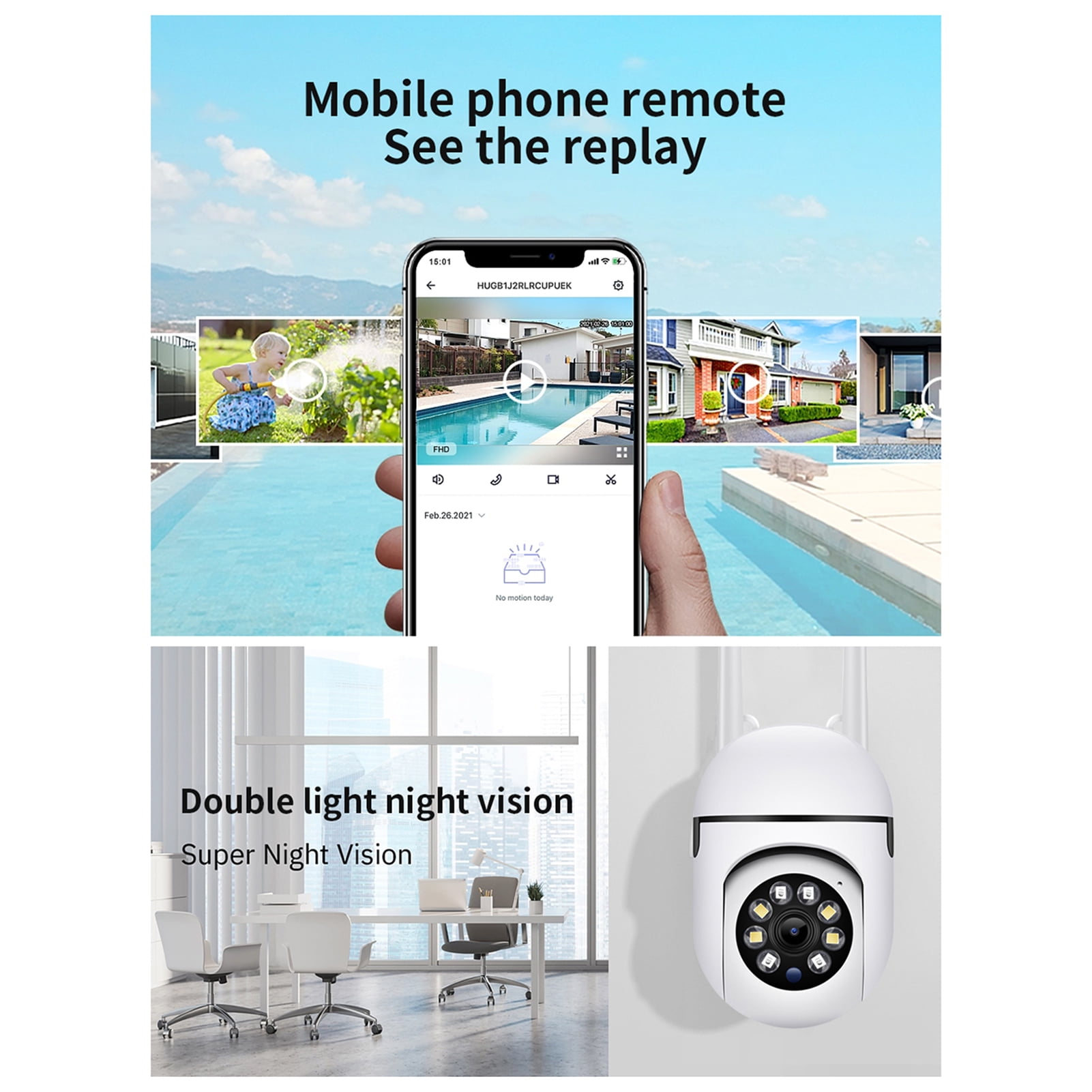 Webcam,With Vision 350° Baby Camera 1080p Tilt 350° 1080p Older And ...
