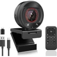 Webcam for pc with AI,Web Camera/8X Digital Zoom Computer Camera with ...