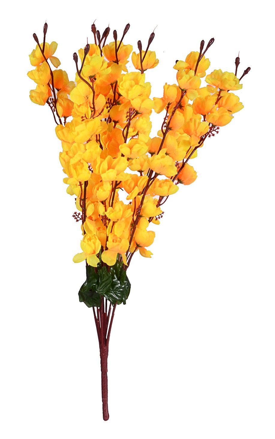 WebelKart JaipurCrafts Artificial Peach Blossom Flower Bunch 9 Stems 55 ...