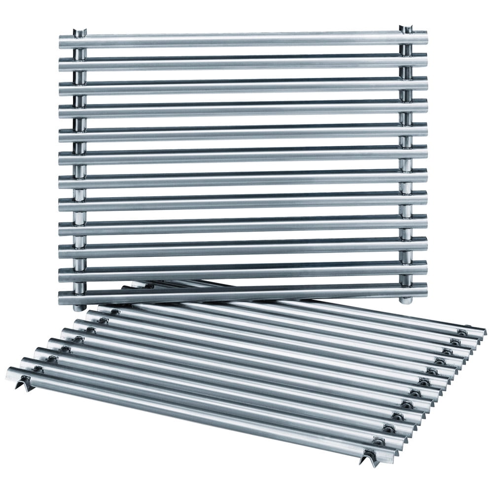 Weber 14-3/4 In L X 11-1/4 In W Stainless Steel Cooking Grates ...