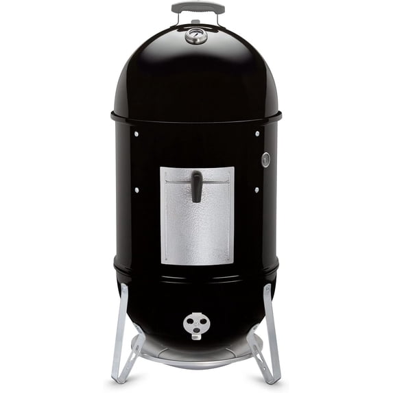 Weber Smokey Mountain Cooker Smoker - Rust Resistant - 18.5 In Cooking ...