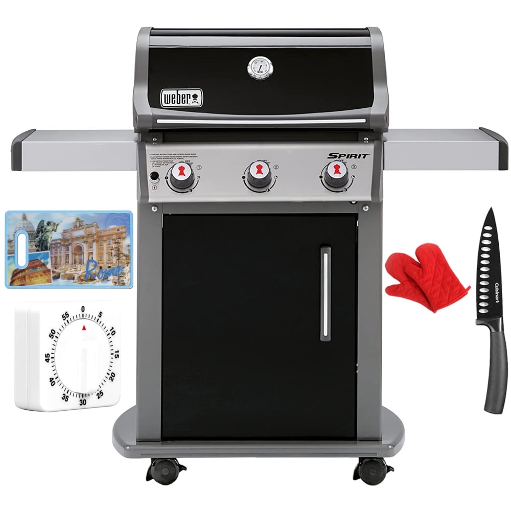 Weber 46510001 Spirit E-310 Gas Grill, Liquid Propane Bundle with ...