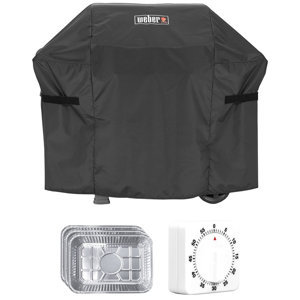 Weber 7139 Spirit II 300 Series Premium Grill Cover Bundle with ...