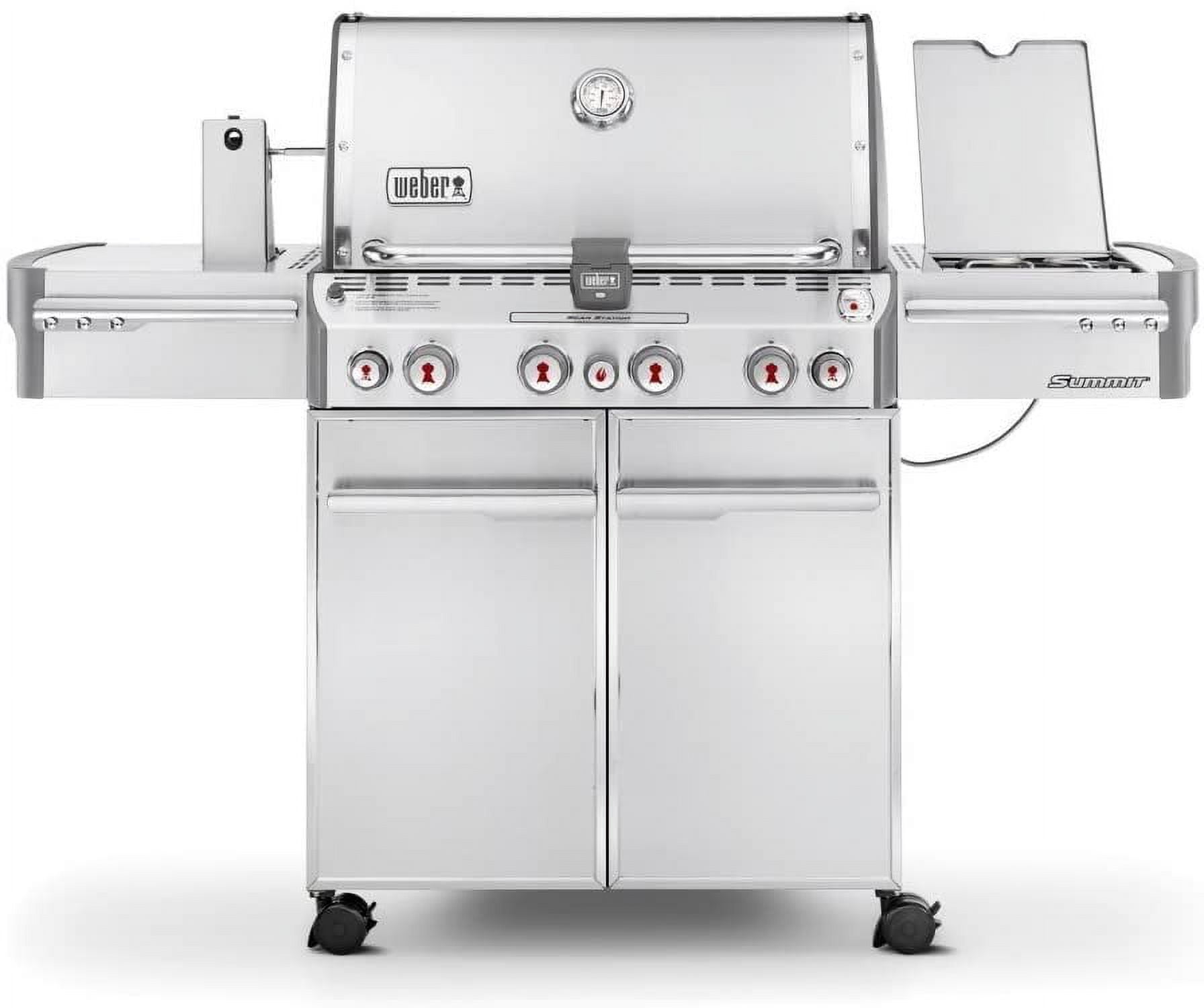 Weber Summit S-470 4-Burner Liquid Propane Gas BBQ, Infra Red and ...