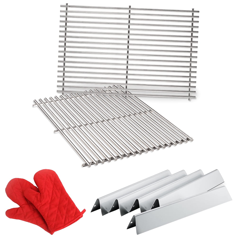 Weber 7528 Stainless Steel Cooking Grates for Weber Genesis 300 Series ...