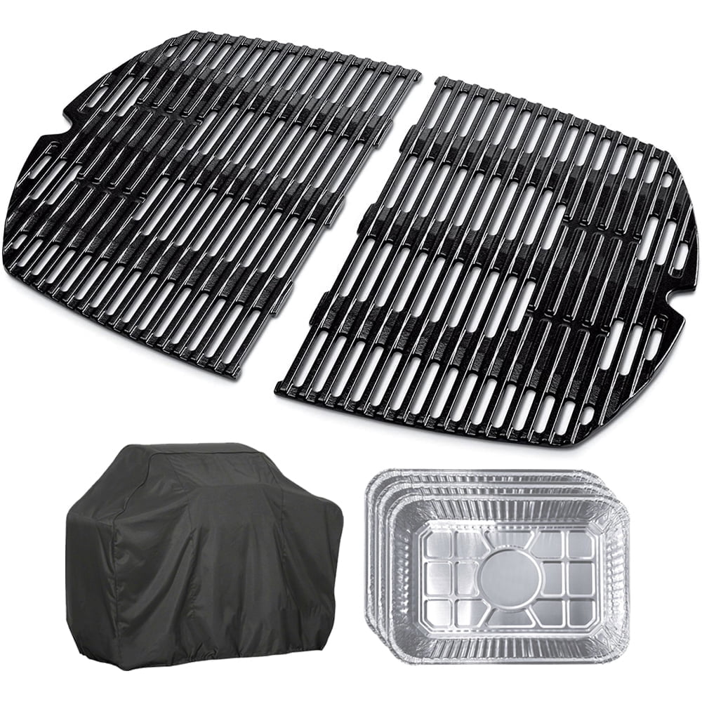 Weber 7646 Cast Iron Cooking Grates for Weber Q 300/3000 Series Grills ...
