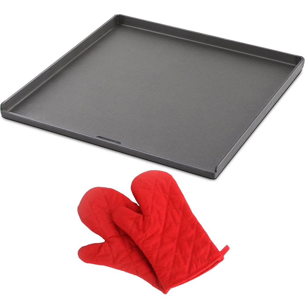 Weber 7672 Crafted Series Flat Top Griddle Bundle with Deco Essentials ...