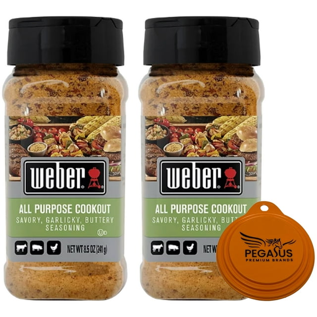 Weber All Purpose Cookout Seasoning 8.5oz (2-Pack) By Weber Seasoning and Pegasus Premium Brands ...