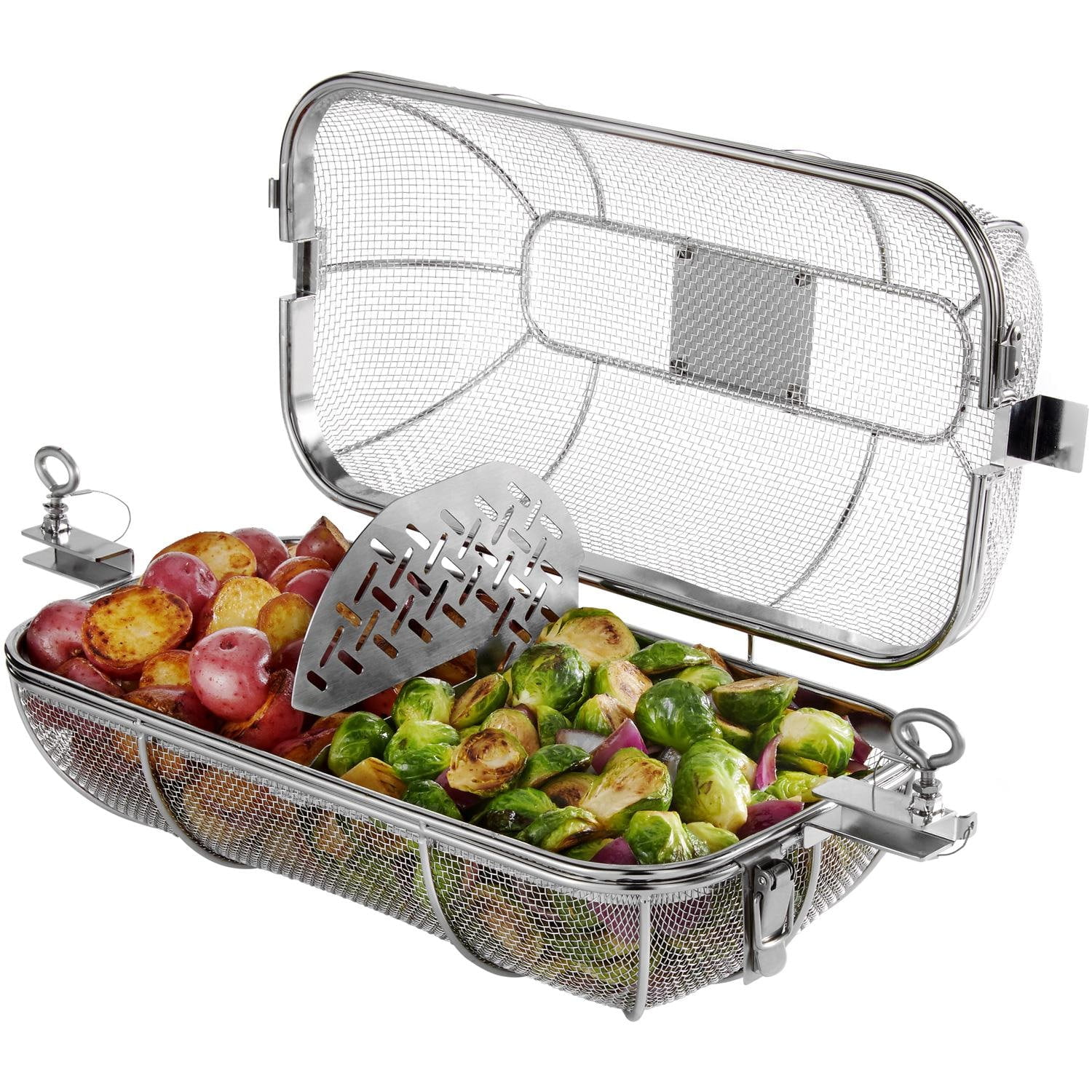 Weber Crafted Outdoor BBQ Rotisserie Crisping Basket - Grill Spit ...