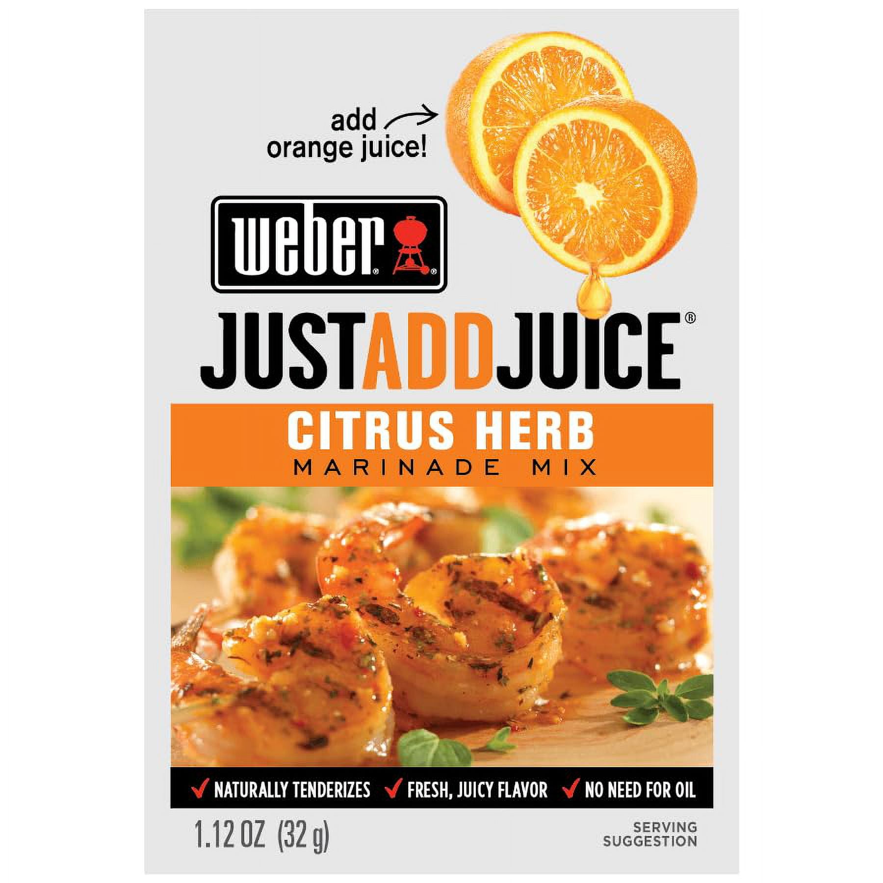 Weber Citrus Herb Marinade Mix HYZ01 1.12 oz. Packets (4 Pack) Just Add ...