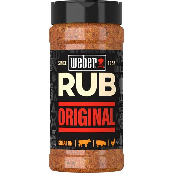 Weber Dry Smoking Rub Seasoning, 15.25 oz - Walmart.com