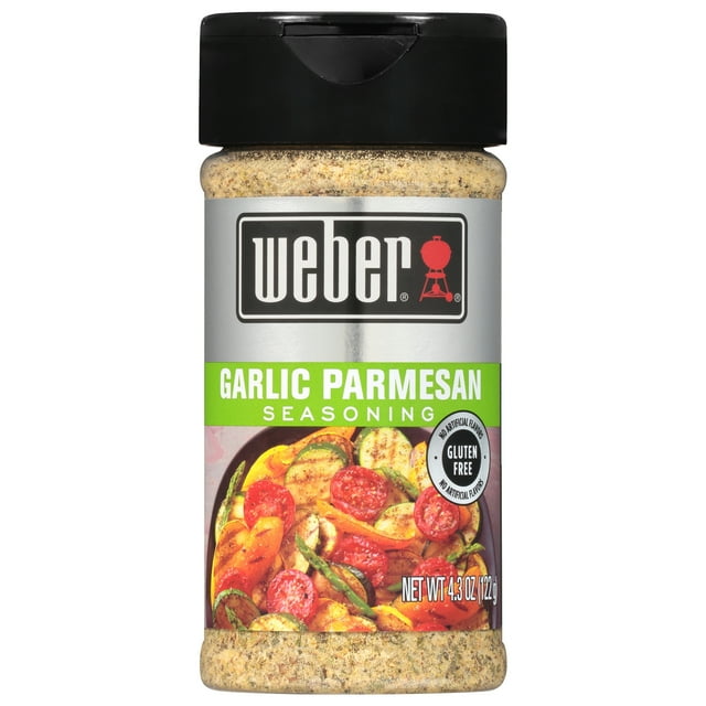 Weber Garlic Parmesan Seasoning, Gluten Free, 4.3 oz - Walmart.com