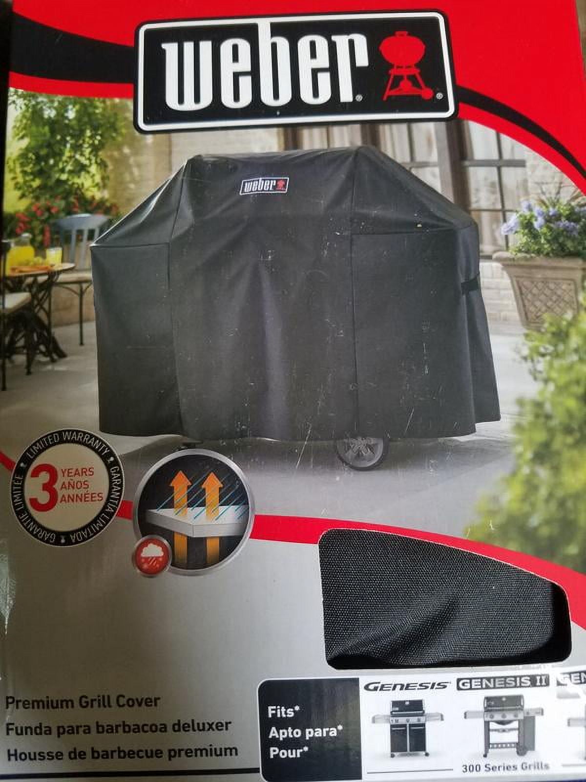 Weber Premium Grill Cover 217130, Fits Genesis, Genesis II, Genesis II ...