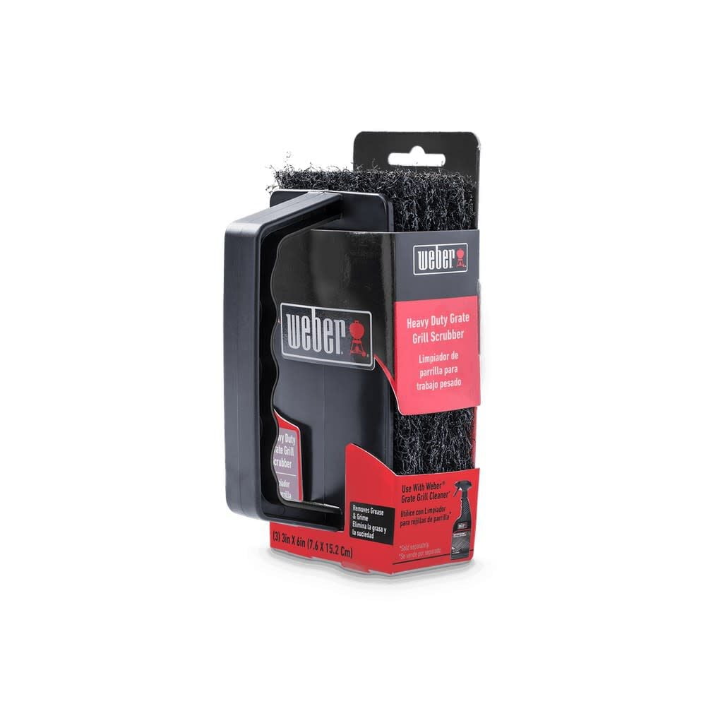 Weber Heavy Duty Grill Scrubber with Comfortable Contoured Handle ...