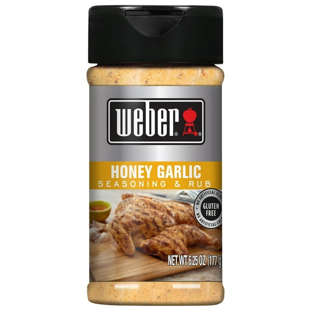 Weber Honey Garlic Seasoning and Rub, 6.25 oz - Walmart.com