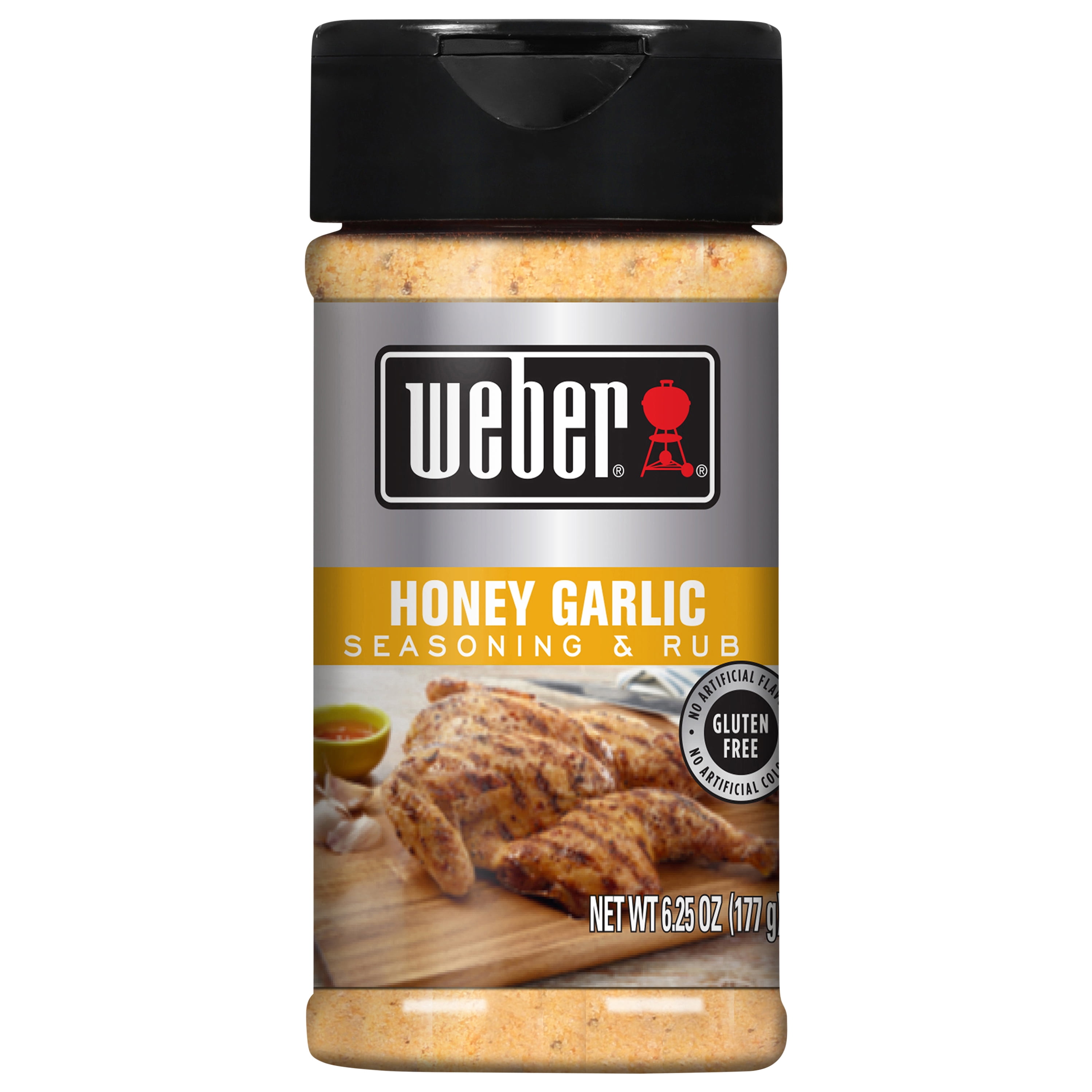 Weber Savory Honey Garlic Seasoning and Rub, Dry Salt Flavored, Gluten Free, 6.25 oz - Walmart.com