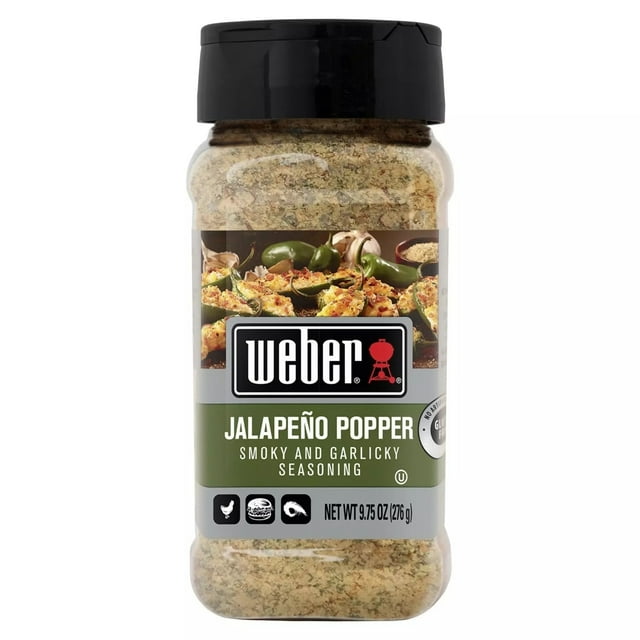 Weber Grill BBQ Vegetable Griller, Jalapeño Popper Seasoning, 9.75 Ounce - Walmart.com