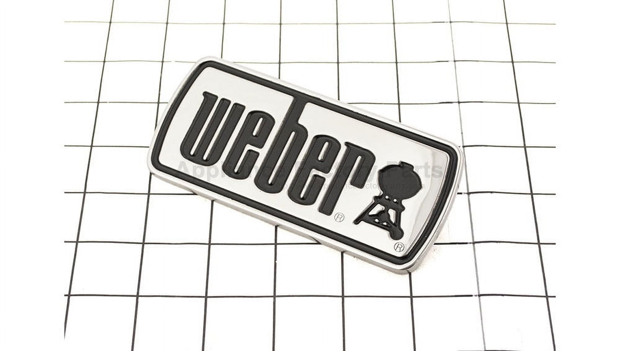 Weber LOGO PLATE SS BLK FILL GEN 17 66513 - Walmart.com
