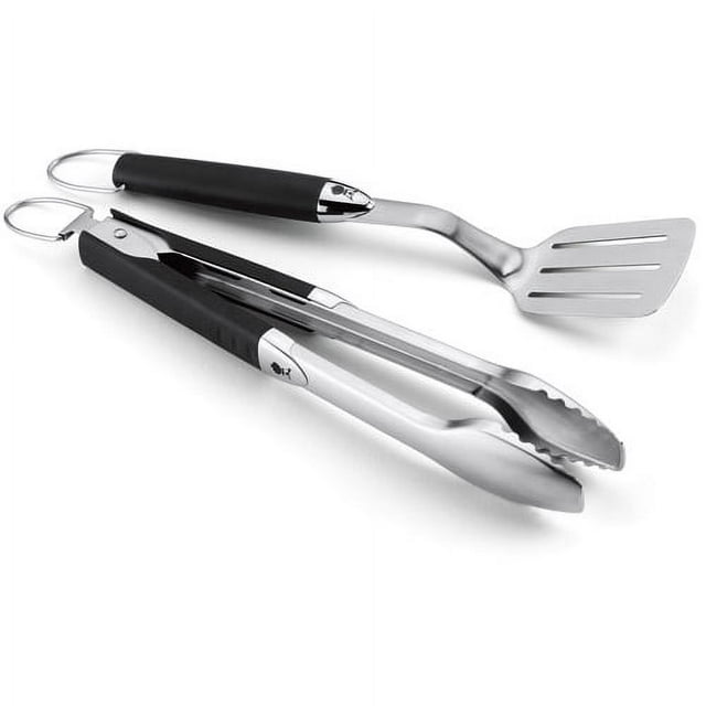 Weber Original Portable 2-Piece Stainless Steel Tool Set - Walmart.com