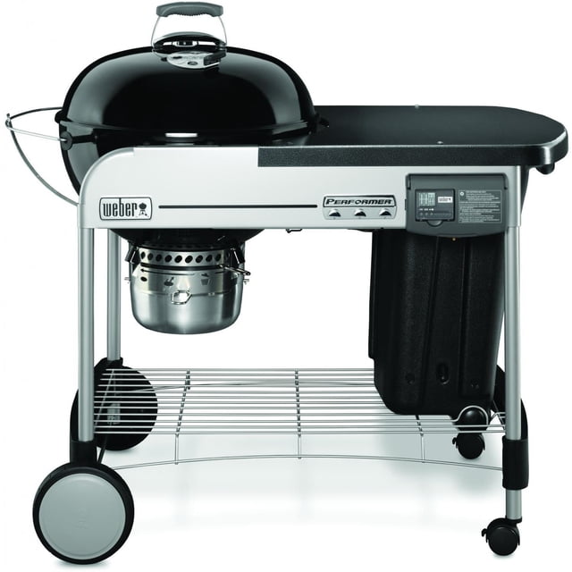 Weber Performer Deluxe 22-Inch Outdoor BBQ Charcoal Grill With Touch-N ...